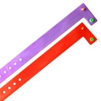 China Plain Custom Vinyl Wristbands Waterproof Plastic Disposable Eco Friendly for sale