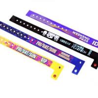 China RFID Custom RFID Wristband Plastic 255*20mm 14 Colors For Event for sale