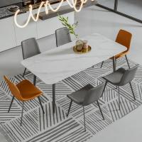 China Stone Marble Top Modern Luxury Wooden Dining Table OEM ODM for sale