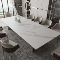 China Stone Marble Top Modern Luxury Wooden Dining Table OEM ODM for sale