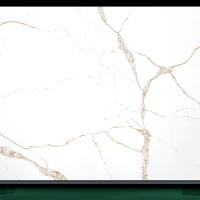 China Calacatta Classical Polished Honed White Quartz Stone Veneer White Quartzite Slabs For Benchtop for sale