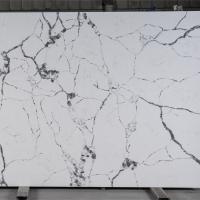 China Customized Polished Honed Quartz Stone Slab Countertop Engineered Stone Quartz for sale