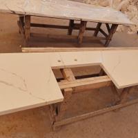 China Customized Quartz Stone Countertops for Cabinet with Faucet for sale