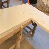 China OEM ODM Quartz Stone Countertop Vanity Top Stain Resistant for sale
