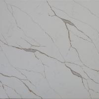 China 93% Quartz Stone Sheet Engineered Quartz Slab Calacatta Gold Quartz Stone Slab for sale