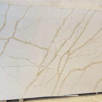 China Customized Quartz Stone Slab For Bathroom Vanity Snow White Quartz Stone for sale