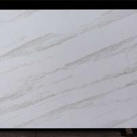 China Customized Quartz Stone Slab For Bathroom Vanity Snow White Quartz Stone for sale