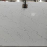 China Customized Quartz Stone Slab For Bathroom Vanity Snow White Quartz Stone for sale