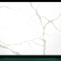 China 93% Quartz Stone Sheet Engineered Quartz Slab Calacatta Gold Quartz Stone Slab for sale