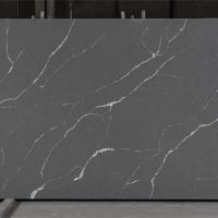 China 20mm Thick Calacatta Quartz Stone Slab Customized Size Polished Quartz Stones for sale