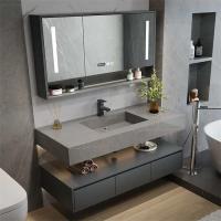 China Shaker Style 3D Wall Mounted Bathroom Vanity Cabinet Customized Size for sale