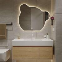 China Raised Panel Plywood Vanity Bathroom Cabinet With Quartz Stone Vanity Top for sale