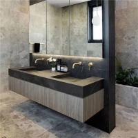 China Single Sink Vanity Mirror Solid Wood Bathroom Vanity OEM ODM for sale
