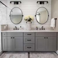 China CAD Drawing Ceramic Bathroom Vanity Cabinet Wall Mounted for sale
