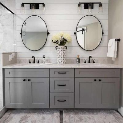 China CAD Drawing Ceramic Bathroom Vanity Cabinet Wall Mounted for sale