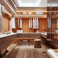 China Knocked down Bedroom 5 Door Particle Board Wardrobes Customized size for sale
