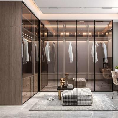 China Knocked Down Sliding Door Wardrobe Bedroom Furniture OEM ODM for sale
