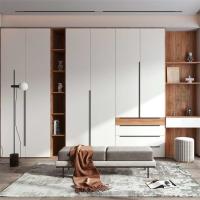 China Knocked Down Wardrobe Bedroom Furniture With Sintered Stone Door for sale