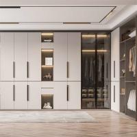 China Knocked Down Wardrobe Bedroom Furniture With Sintered Stone Door for sale