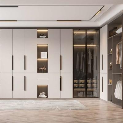 China Knocked Down Wardrobe Bedroom Furniture With Sintered Stone Door for sale