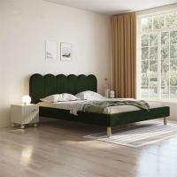 China Fabric Upholstered Adjustable Modern Bedroom Furniture Set With Non Woven Fabric for sale