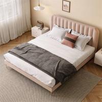 China CORDIAL Bedroom Furniture Set Solid Wood Bed With Fabric Upholstery And Polymeric Sponge for sale
