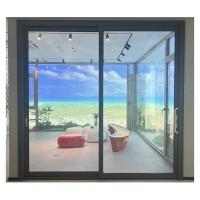 China Wood Crate Packing Aluminum Sliding Window with Double Pane Tempered Clear Glass for sale