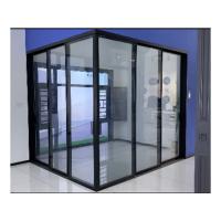 China Wood Crate Packing Aluminum Sliding Window with Double Pane Tempered Clear Glass for sale