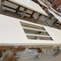 China CORDIAL High Scratch Resistance White Quartz Countertops For Kitchens for sale
