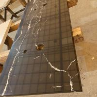 China OEM White Marble Countertop Vanity Top For Home Decoration for sale
