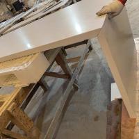 China Quartz Stone Kitchen Countertop with Faucet for Home Decoration for sale