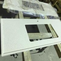 China Quartz Stone Kitchen Countertop with Faucet for Home Decoration for sale