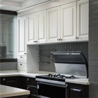 China Luxury Wooden Quartz Stone Kitchen Countertop Cabinet Set OEM ODM Customized for sale