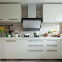 China MDF Plywood Door Kitchen Storage Cabinets And Countertops for sale