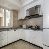 China Small Modern Kitchen Countertop Cabinet With Melamine Door Finish for sale