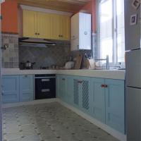 China Plywood Door Solid Wood Kitchen Countertop Cabinet Sets for sale