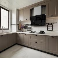 China Plywood Door Solid Wood Kitchen Countertop Cabinet Sets for sale
