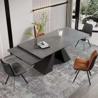 China Round Square Rectangle Dining Table Set 4 Chairs Luxury Dining Table Set for sale