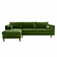 China High Density Sponge Living Room Sofas Elegant Velvet Sofa OEM ODM for sale