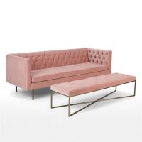 China Solid Wood Plywood Brown Leather Sectional Couch OEM ODM for sale
