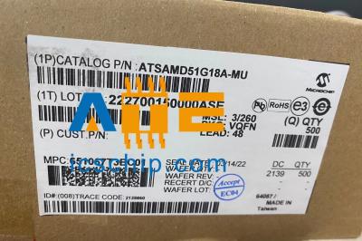 China ATSAMD51G18A-MU Microchip IC MCU 32BIT 256KB FLASH 48VQFN Integrated Circuits for sale