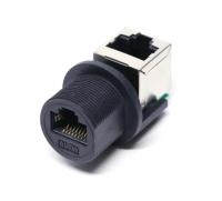 China Amphenol LTW RCP-5SPFFV-SCU7001 RJ45 Cat5e Shielded Coupler Connector IP67 Panel Mount for sale