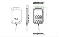 China APG8201 Smart Card Reader with Pinpad APG8201-B2 with 20 keypadPIN code input card reader EMV card writer for sale