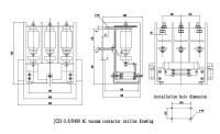China JCZ3-3.6/D400-4 3.6kV 400A AC Vacuum Contactor Mechanical Hold Switch for sale