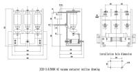 China JCZ3-3.6/D400-4 3.6kV 400A AC Vacuum Contactor Mechanical Hold Switch for sale