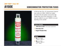 China Mersen A150X80-3B Semiconductor Protection Fuse 100A 1500VAC DC Fast Acting for sale