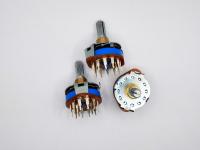 China SRRM433700 Rotary Switch 4P3T 12-Position 0.25A 30VDC PC Pins Vertical Type for sale