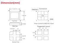 China TX9 Series SMD1210 Quartz Crystal 32MHz to 96MHz 8pF ±20ppm Seam Sealed Oscillator for sale