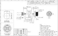 China UB-20PMFP USB With Harness Panel Screw M Connectors Female Receptacle to Rectangular 5Pos Plug UB-20PMFP-SC8003 for sale