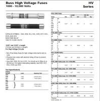China Buss HVJ-1/8 High Voltage Fuse Cartridge 125mA 5kVAC Non-Time Delay for Industrial Circuits for sale